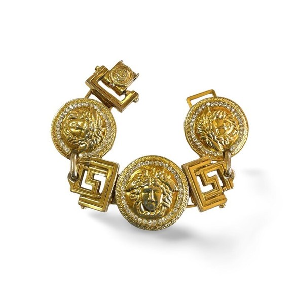 Versace | Jewelry | Gianni Versace Vintage Gold Tone Medusa Face Motif ...